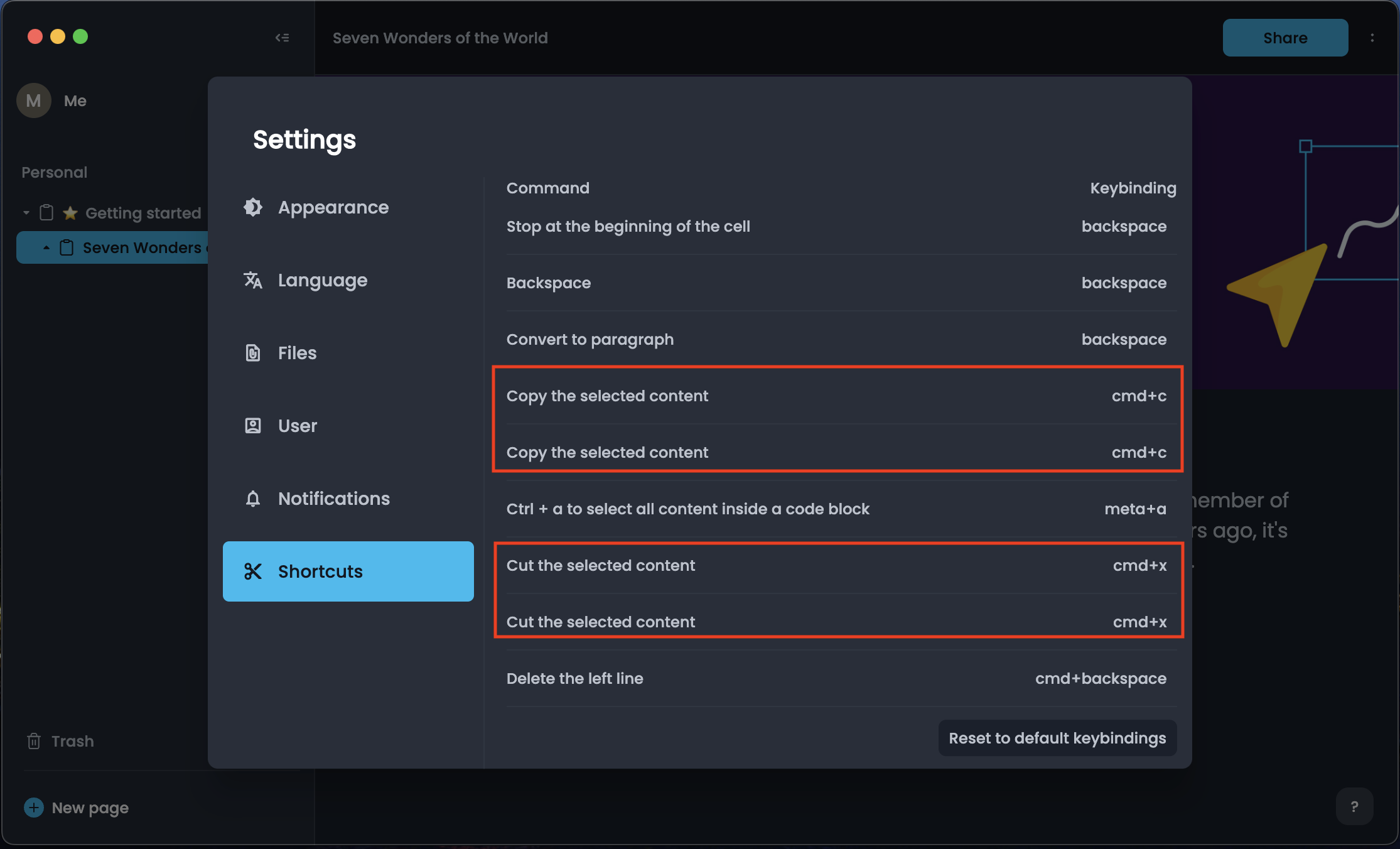 [Bug] Multiple duplicate shortcuts appear within the shortcuts tab. · Issue #3791 · AppFlowy-IO ...