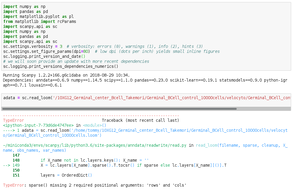 Getting errors when loading loom files · Issue #247 · scverse/scanpy · GitHub