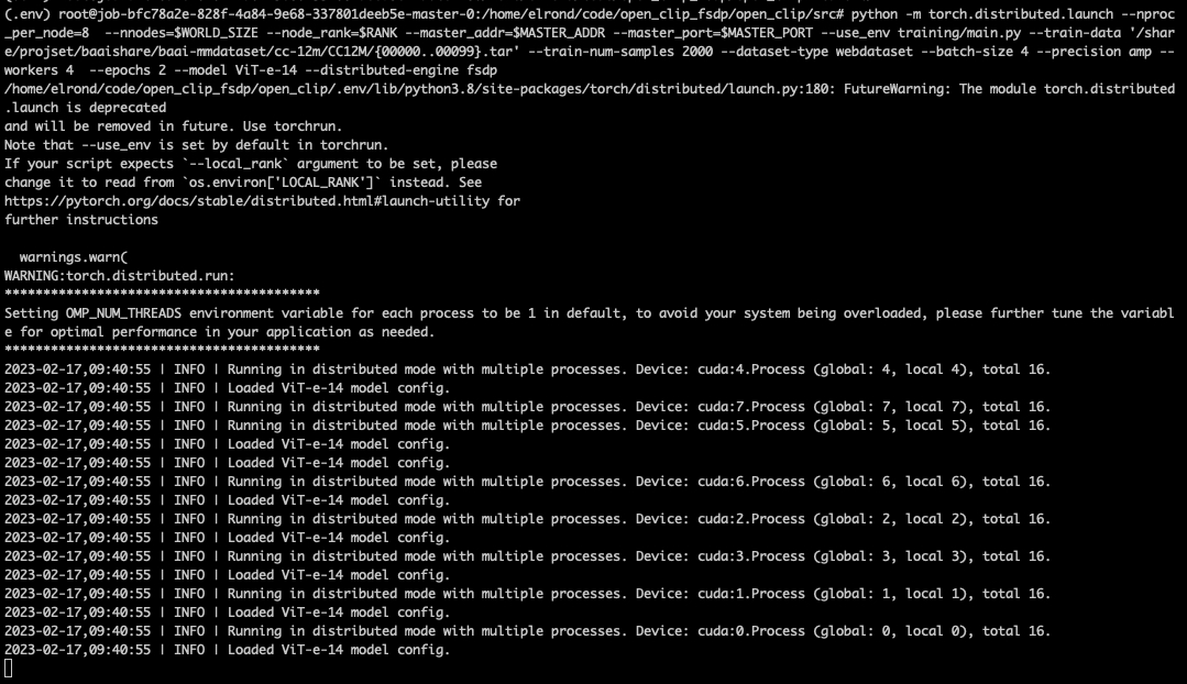 [FSDP] FSDP enable on open-clip hang in second epoch begin · Issue #95055 · pytorch/pytorch · GitHub