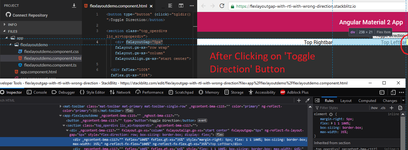 Directionality service to monitor dynamic changes to the 'dir' attribute at the top-level ...