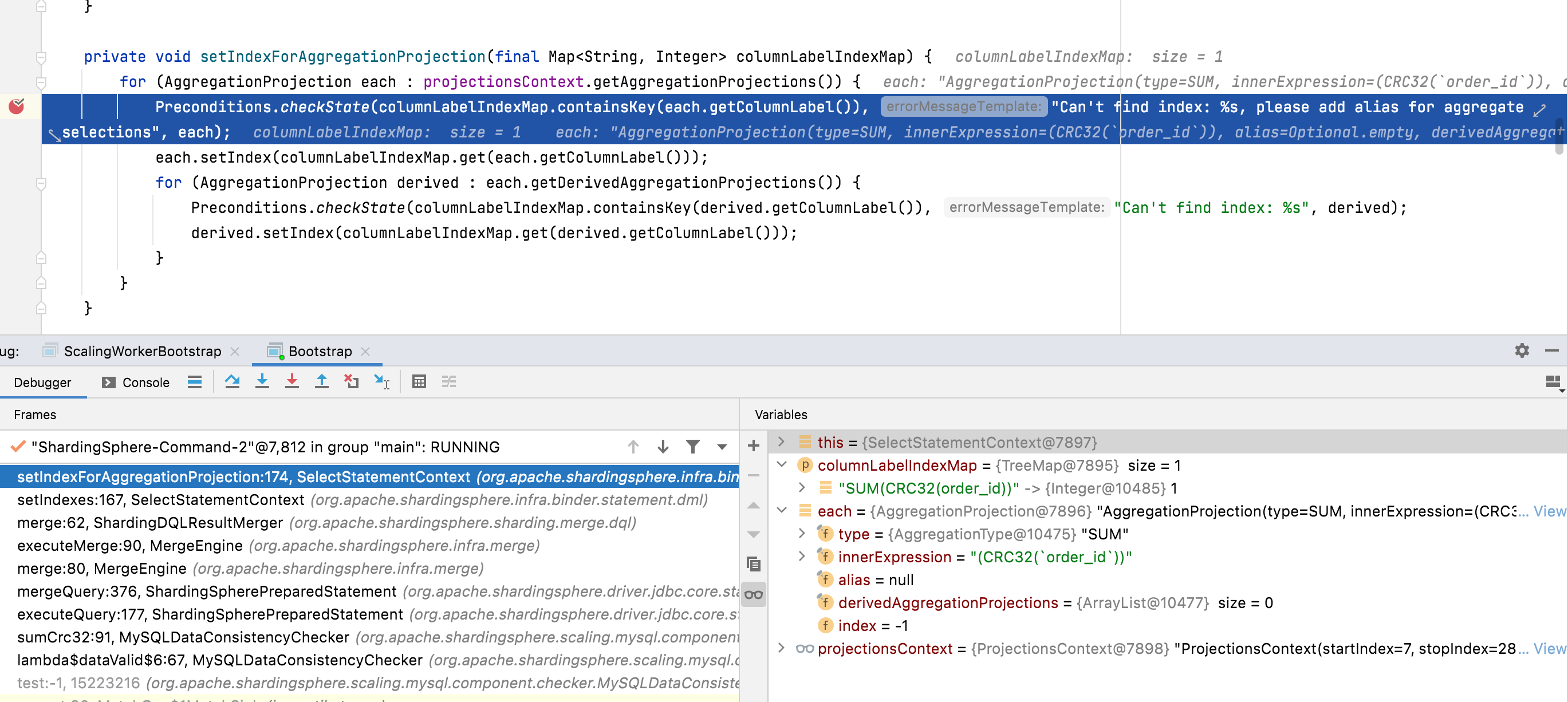 Check scaling job DistSQL failed with sql SUM(CRC32(`order_id`)) · Issue #11914 · apache ...