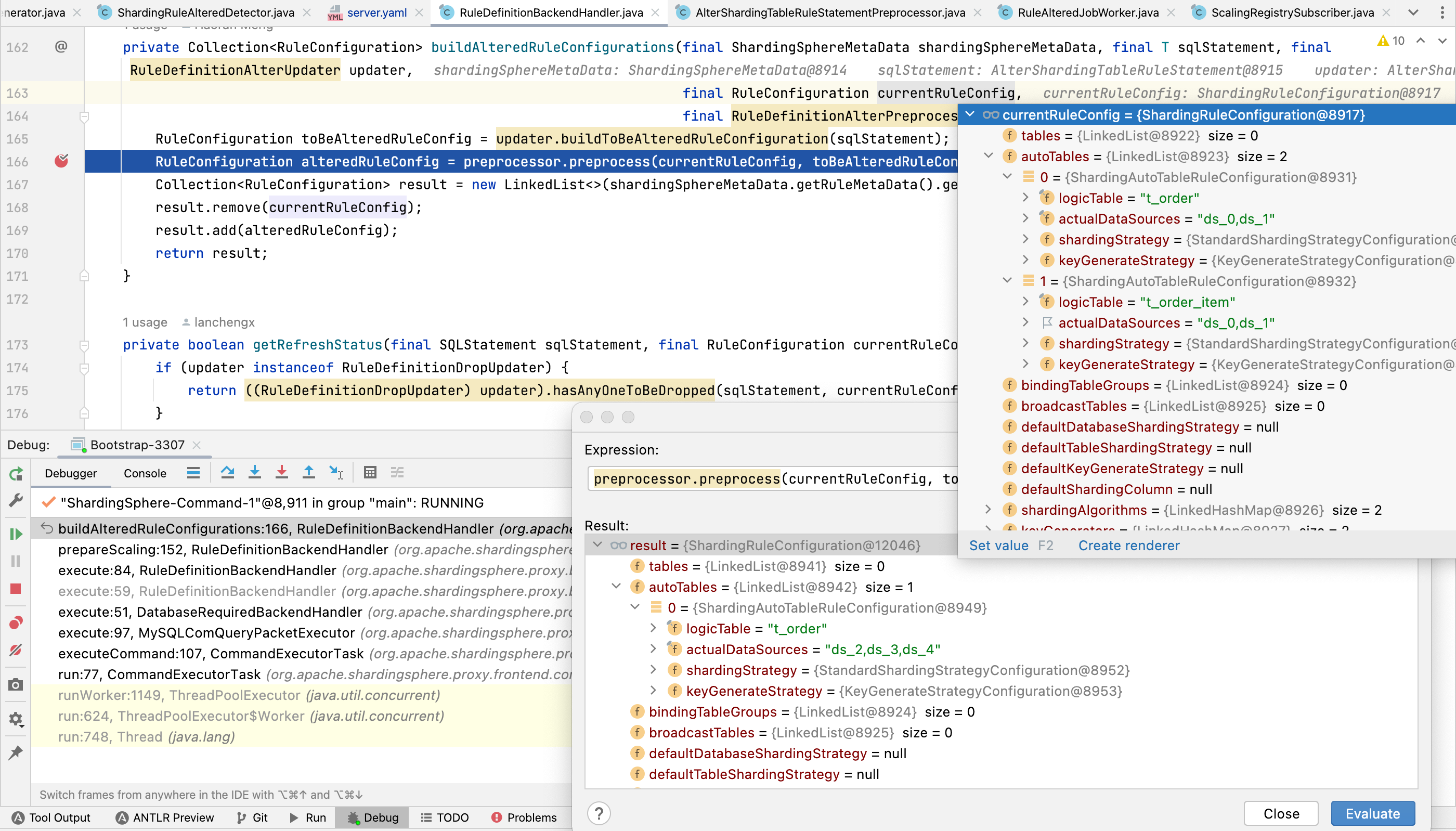 New Version Metadata Lost Data After Alterting Sharding Table Rule · Issue 17427 · Apache