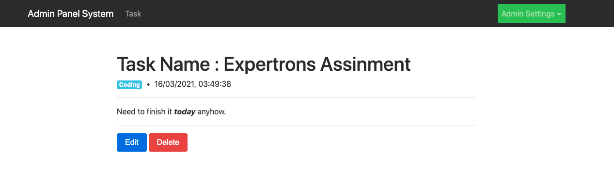 GitHub - ShrutikaSingh/Expertron_MERN_Assignment
