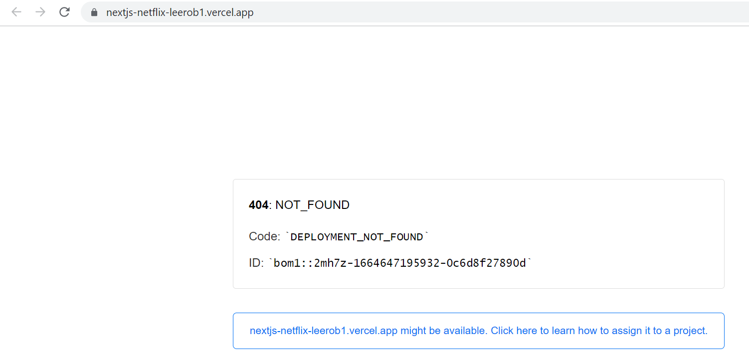 Hosted link does not work · Issue #1 · leerob/nextjs-netflix · GitHub Hosted link does not work · Issue #1 · leerob/nextjs-netflix · GitHub