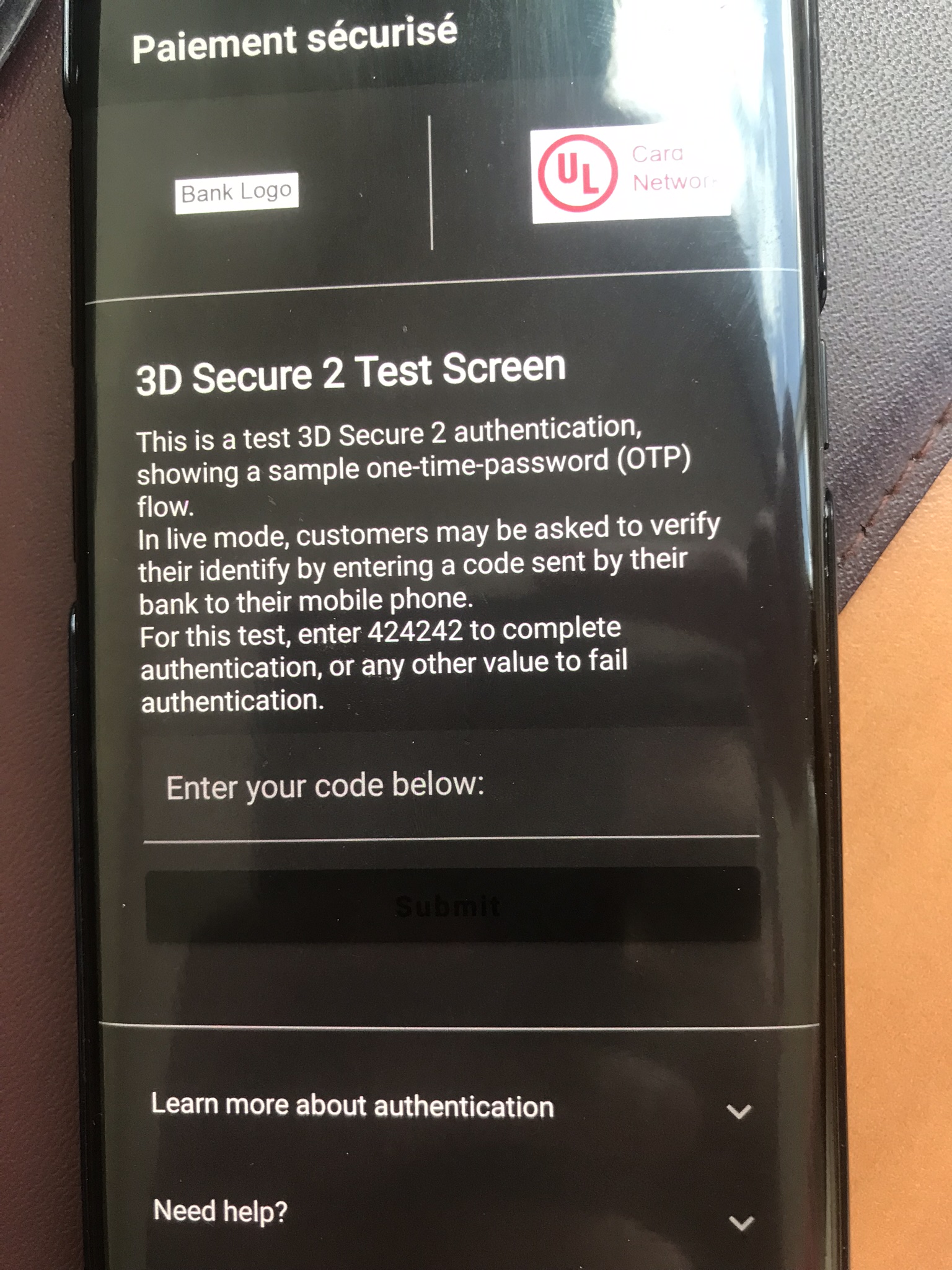 3DS2 - Bug with dark mode · Issue #1432 · stripe/stripe-android · GitHub