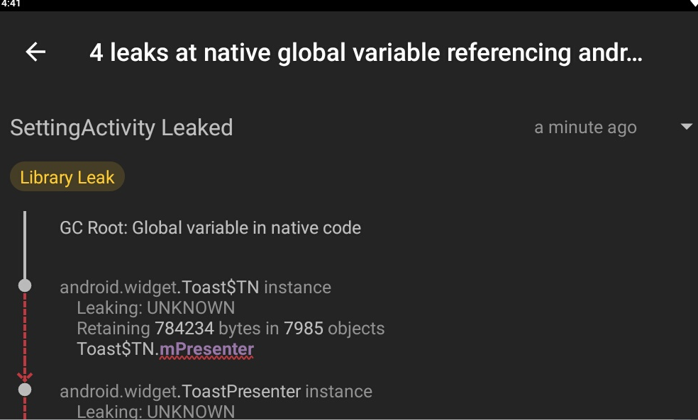leaks 内存泄漏 · Issue #198 · GrenderG/Toasty · GitHub