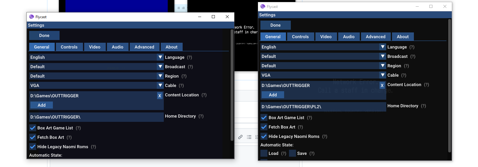 Naomi online mode. There is no connection between the players · Issue #945 · flyinghead/flycast ...