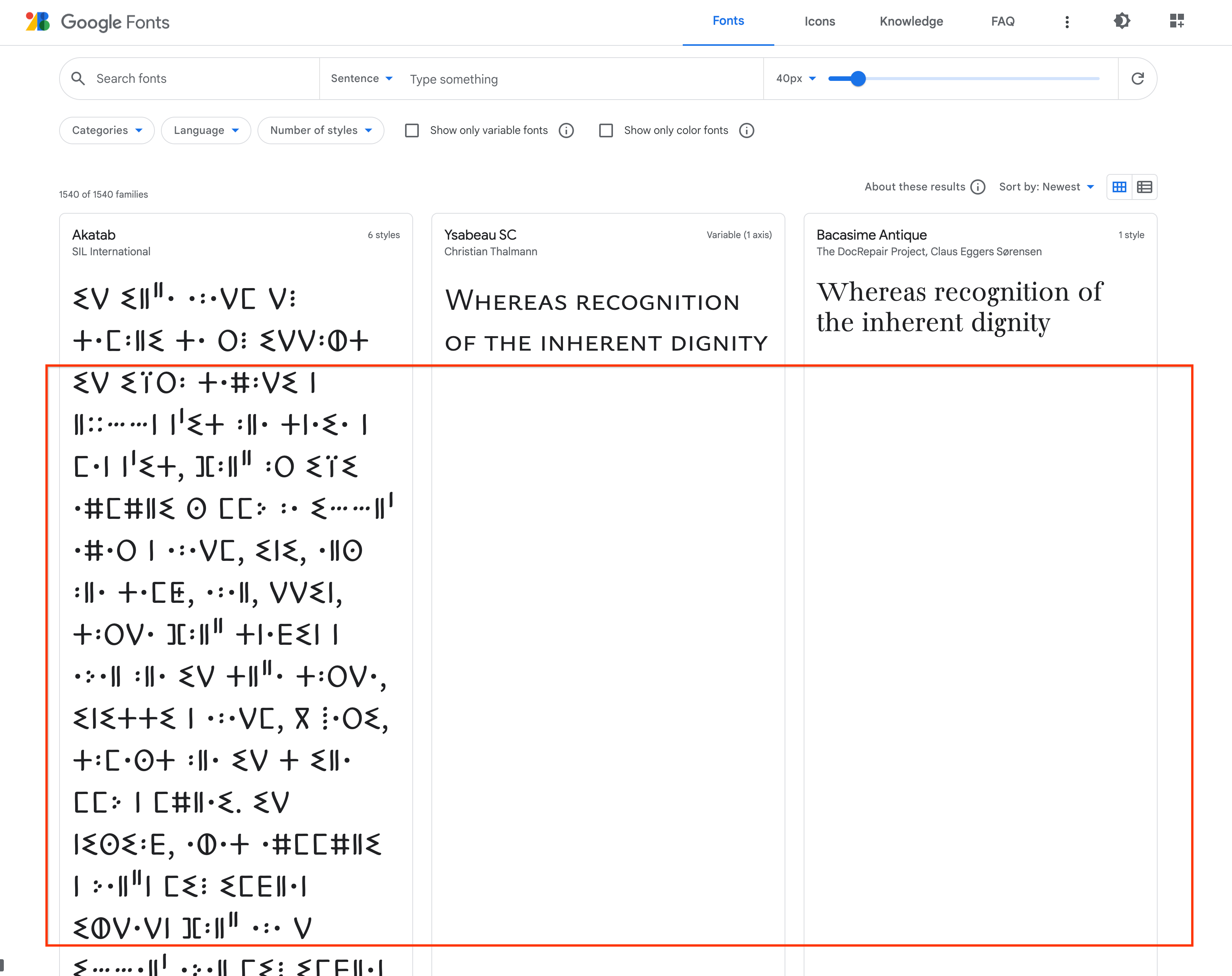 Text specimen length on Akatab family · Issue #6454 · google/fonts · GitHub