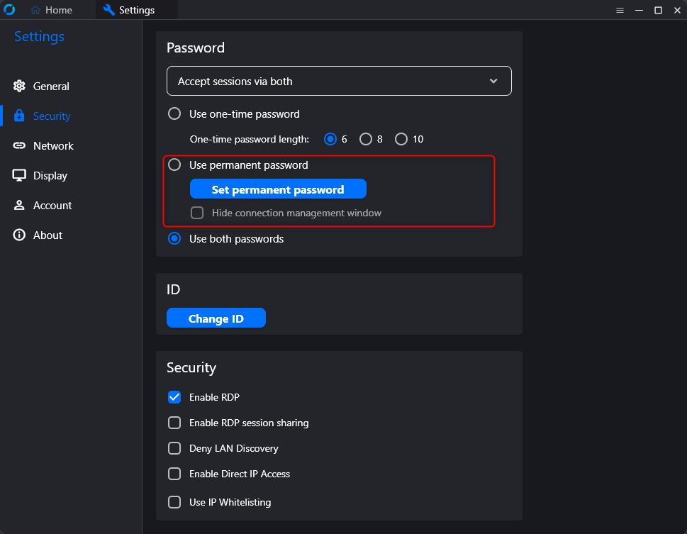 Using "Permanent password" v1.2.1 · rustdesk rustdesk · Discussion #5003 · GitHub