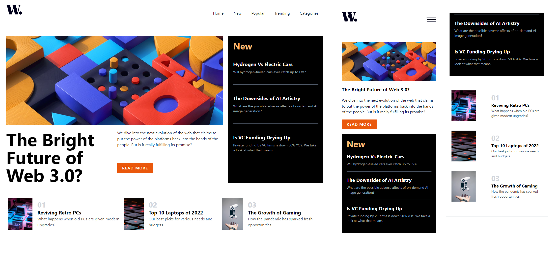 GitHub - daempasha/news-homepage: Practising CSS Grid skills with by ...