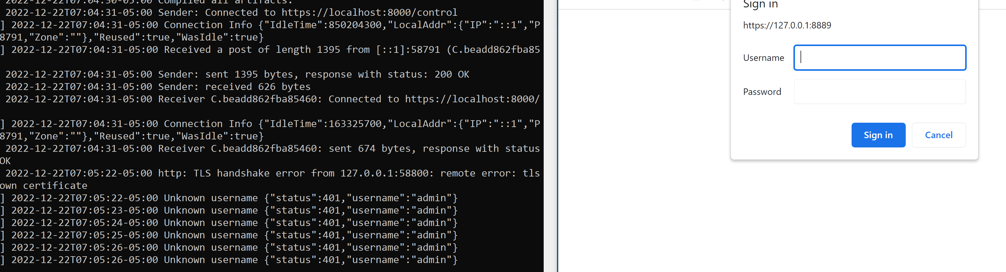 Starting server from server config file, bad username and password · Issue #2348 · Velocidex ...