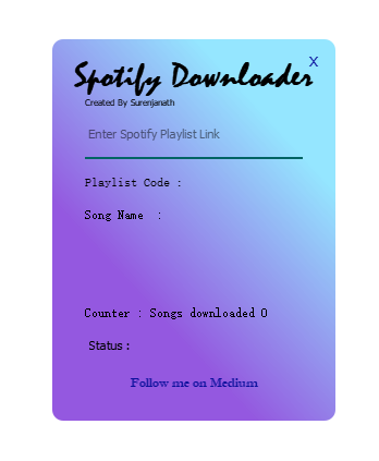 GitHub - surenjanath/Spotify-Song-Downloader-PyQt5: Download your ...