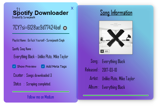 GitHub - surenjanath/Spotify-Song-Downloader-PyQt5: Download your ...