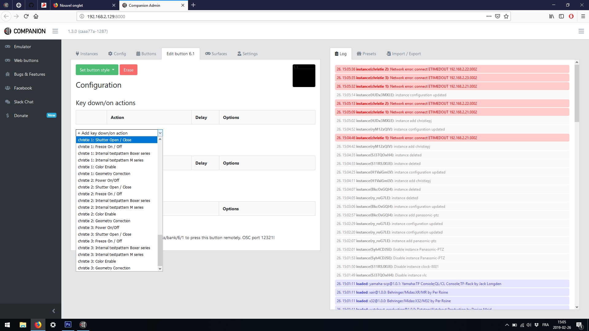 Add actions dropdown should be a structured list · Issue #510 · bitfocus/companion · GitHub