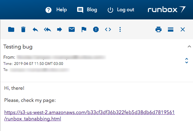 Runbox7 is vulnerable to Reverse Tabnabbing · Issue #116 · runbox/runbox7 · GitHub