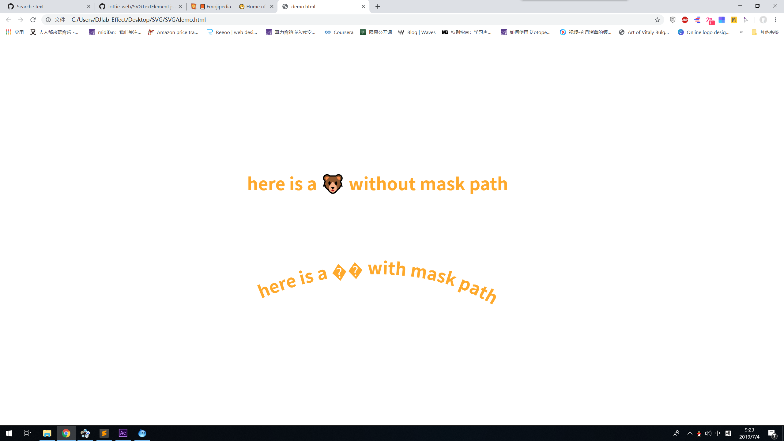 Bodymovin does not display special unicode characters correctly when building text. · Issue ...
