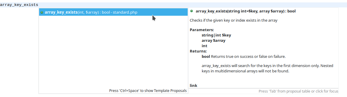 Method documentation slightly messed up with union types · Issue #166 · eclipse-pdt/pdt · GitHub