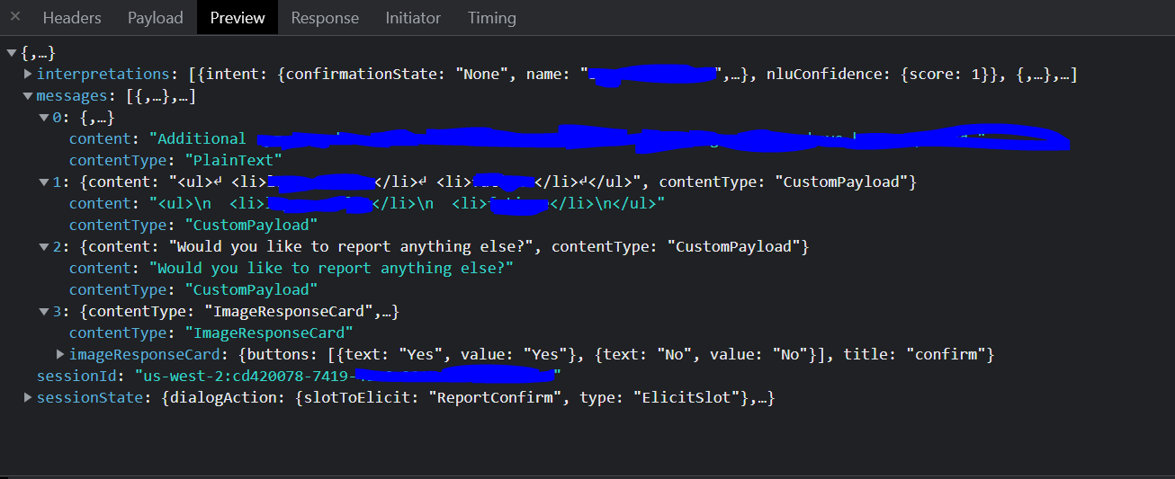 Buttons repeating for each message for a prompt · Issue #387 · aws-samples/aws-lex-web-ui · GitHub