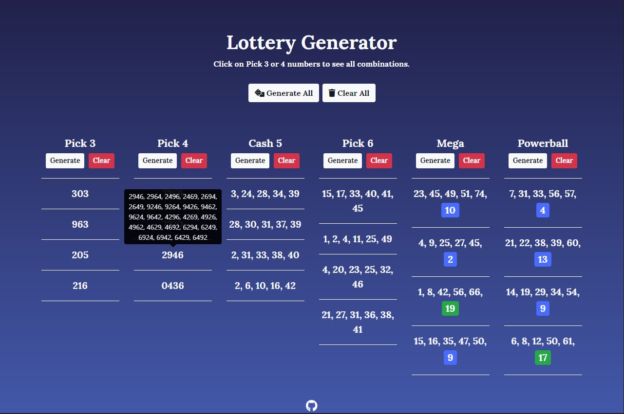 GitHub Jhadev lotto A Number Generator For All NJ Lottery Games 