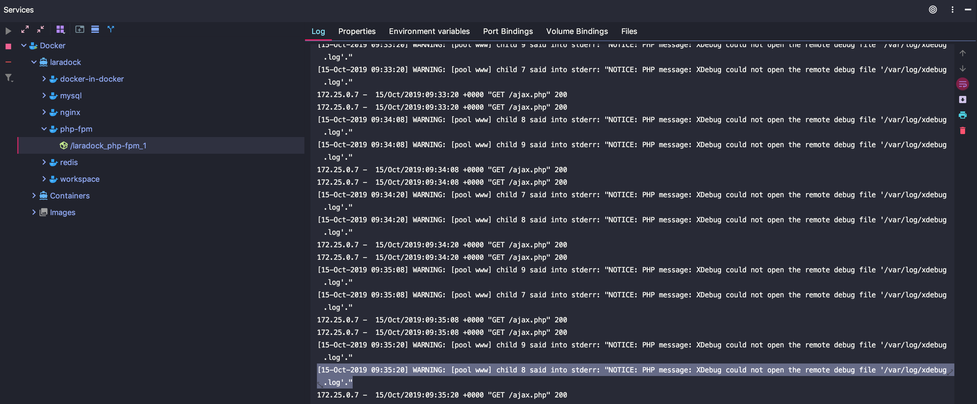 Waiting for incoimng connexion with · Issue #2327 · laradock/laradock · GitHub