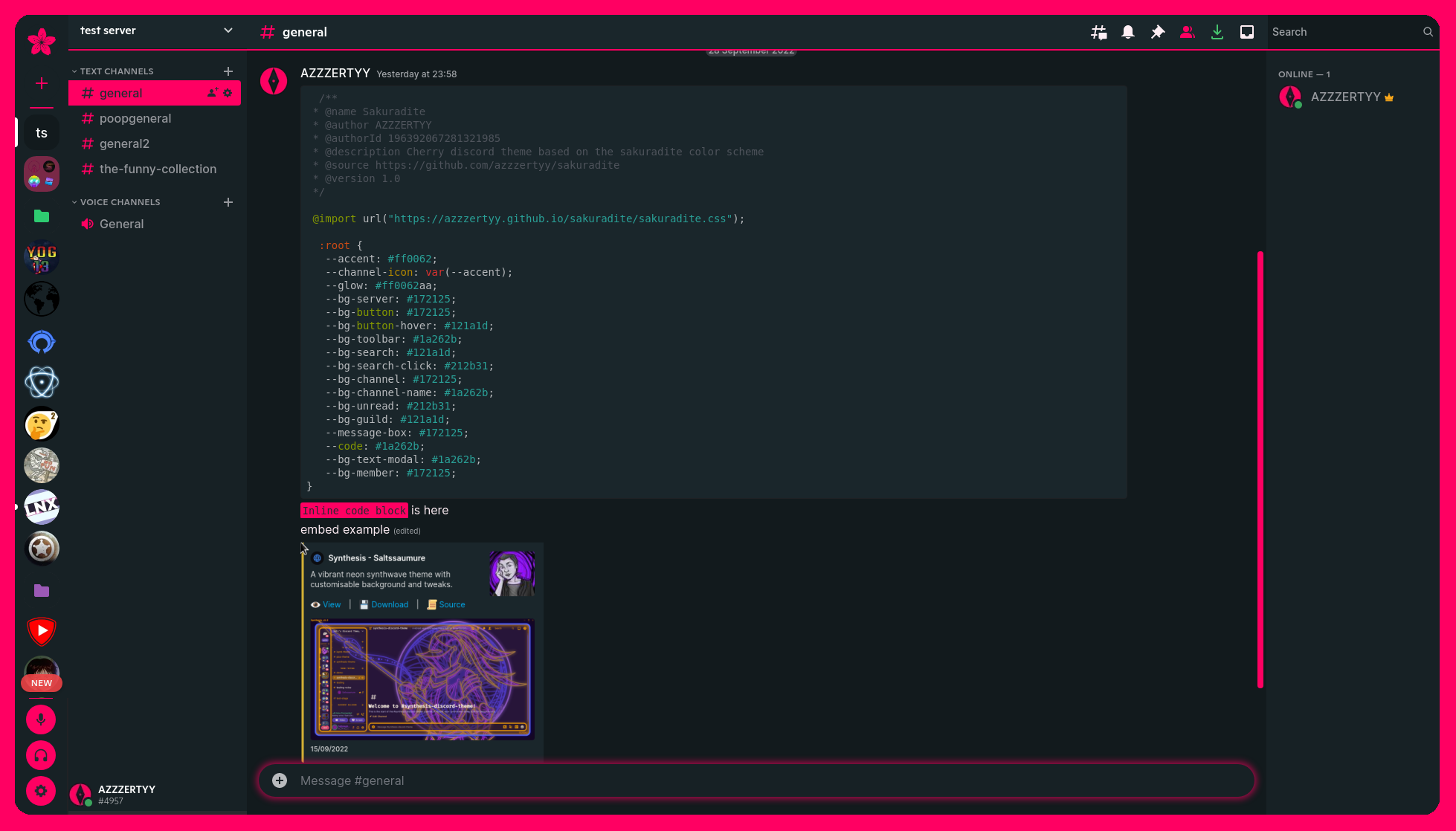 GitHub - azzzertyy/sakuradite-bd: A discord theme oriented around the Sakuradite color scheme.