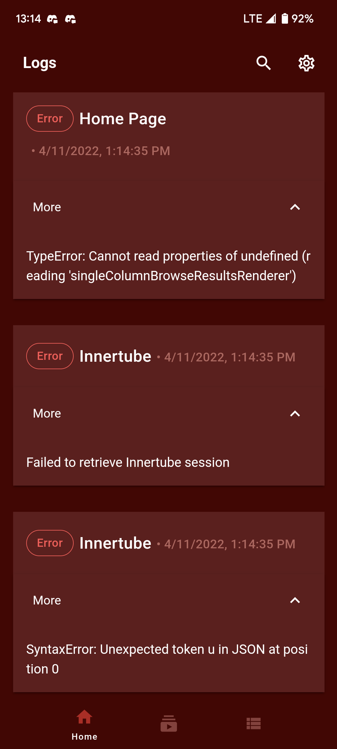 Feed unable to load · Issue #243 · VueTubeApp/VueTube · GitHub