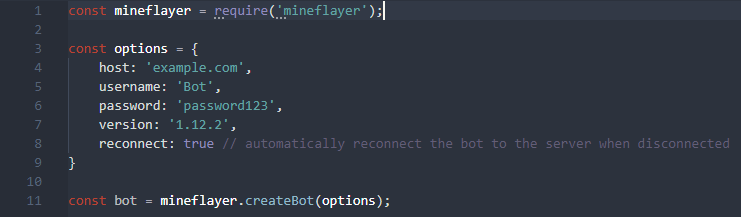 Add reconnect feature to mineflayer · Issue #975 · PrismarineJS/mineflayer · GitHub