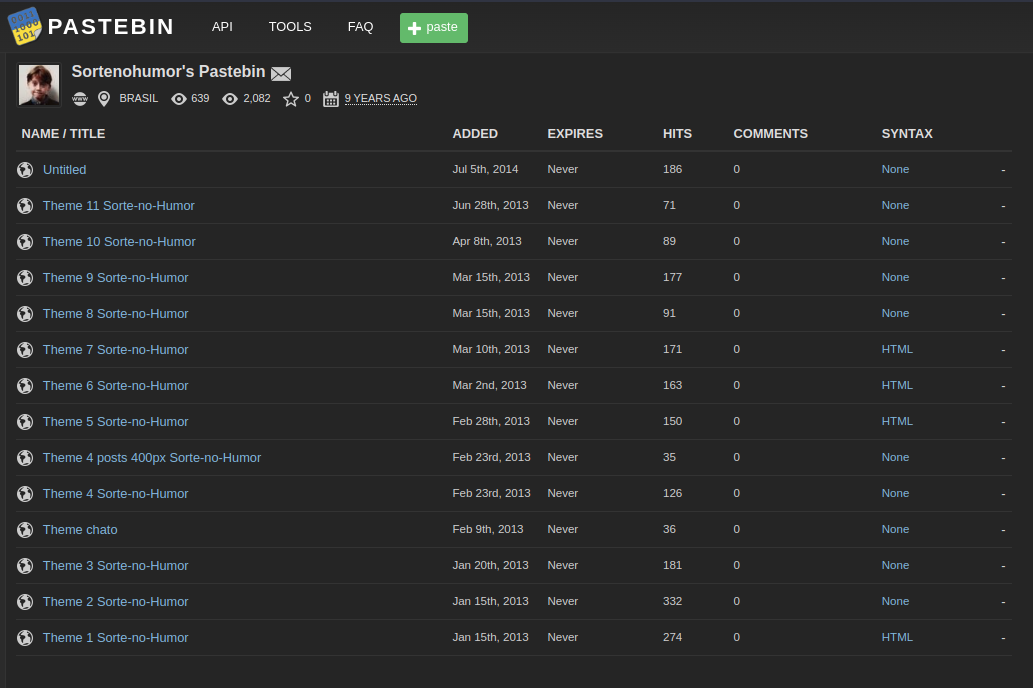 GitHub - ddevdan/temas-do-tumblr: repositorio dos meus temas pro tumblr só pra ter nostalgia e ...