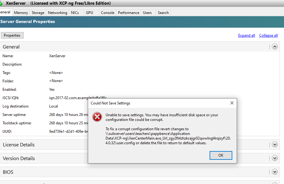 Couldnt Save Config File · Issue 197 · Xcp Ngxenadmin · Github 6487