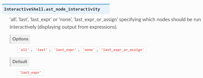 Documentation of "Terminal IPython options" encourages users to do the ...