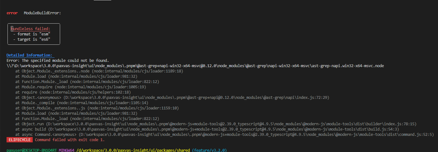 [Bug]: modern build failed on windows10 but work successfully on windows11 and macOS · Issue ...