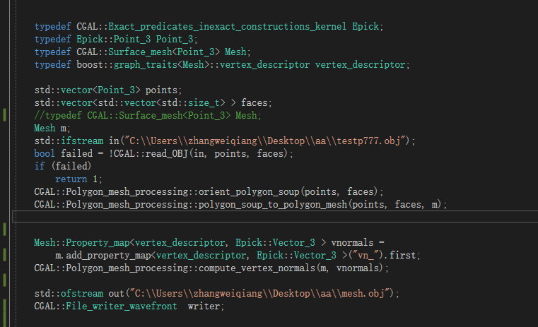 The method to export normals is missing. · Issue #4361 · CGAL/cgal · GitHub