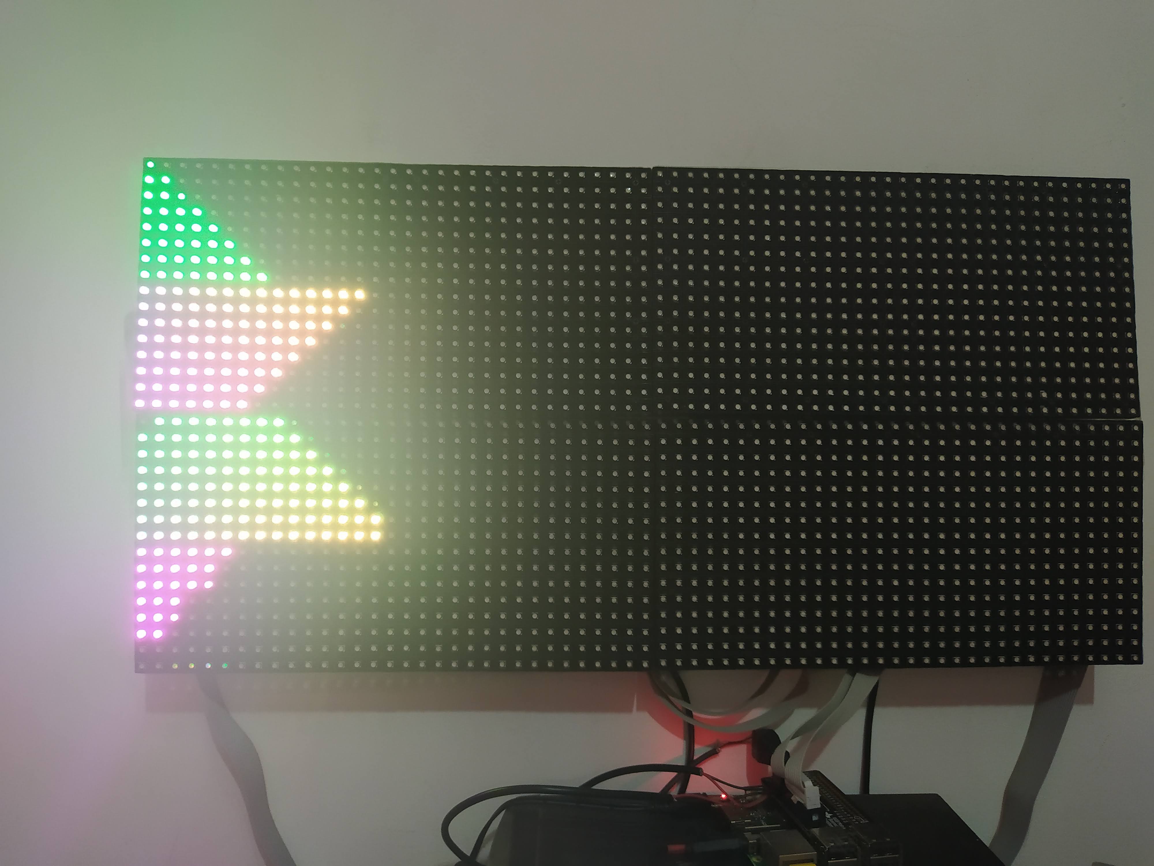 How to configure LED matrix size 32x16 to work as 64x32 using Adafruit ...