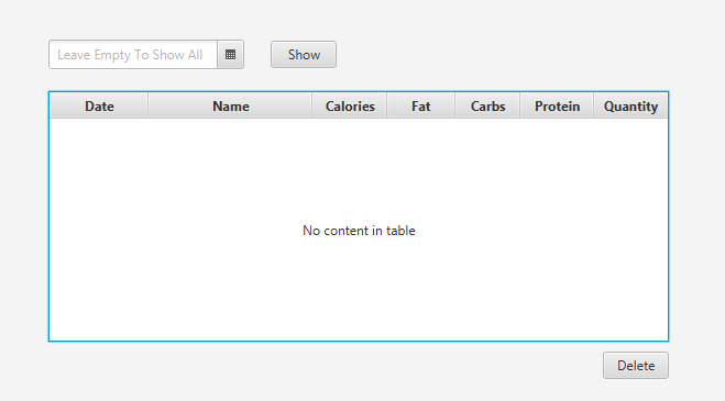 GitHub - EricQian17/Food_Calorie_Tracker: App to track what foods you eat each day and keep ...