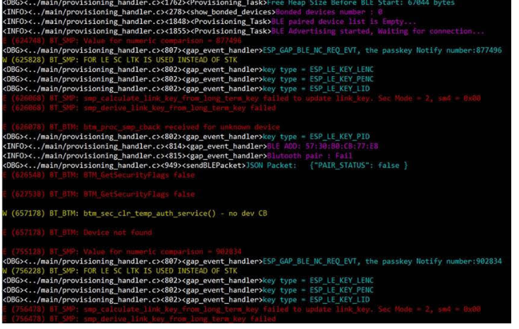 BLE Secure connection issue (IDFGH-4746) · Issue #6550 · espressif/esp-idf · GitHub