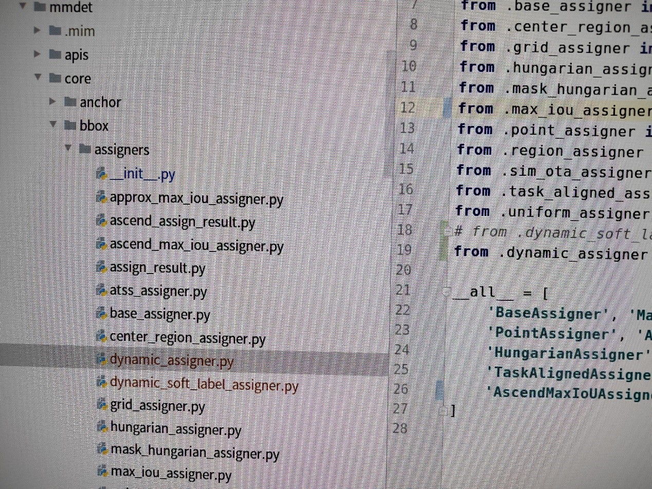 Error："DynamicSoftLabelAssigner is not in the bbox_assigner registry: · Issue #30 · Adamdad ...