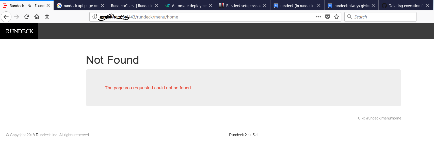 [ Unable to access Rundeck API ] · Issue #2291 · rundeck/rundeck · GitHub