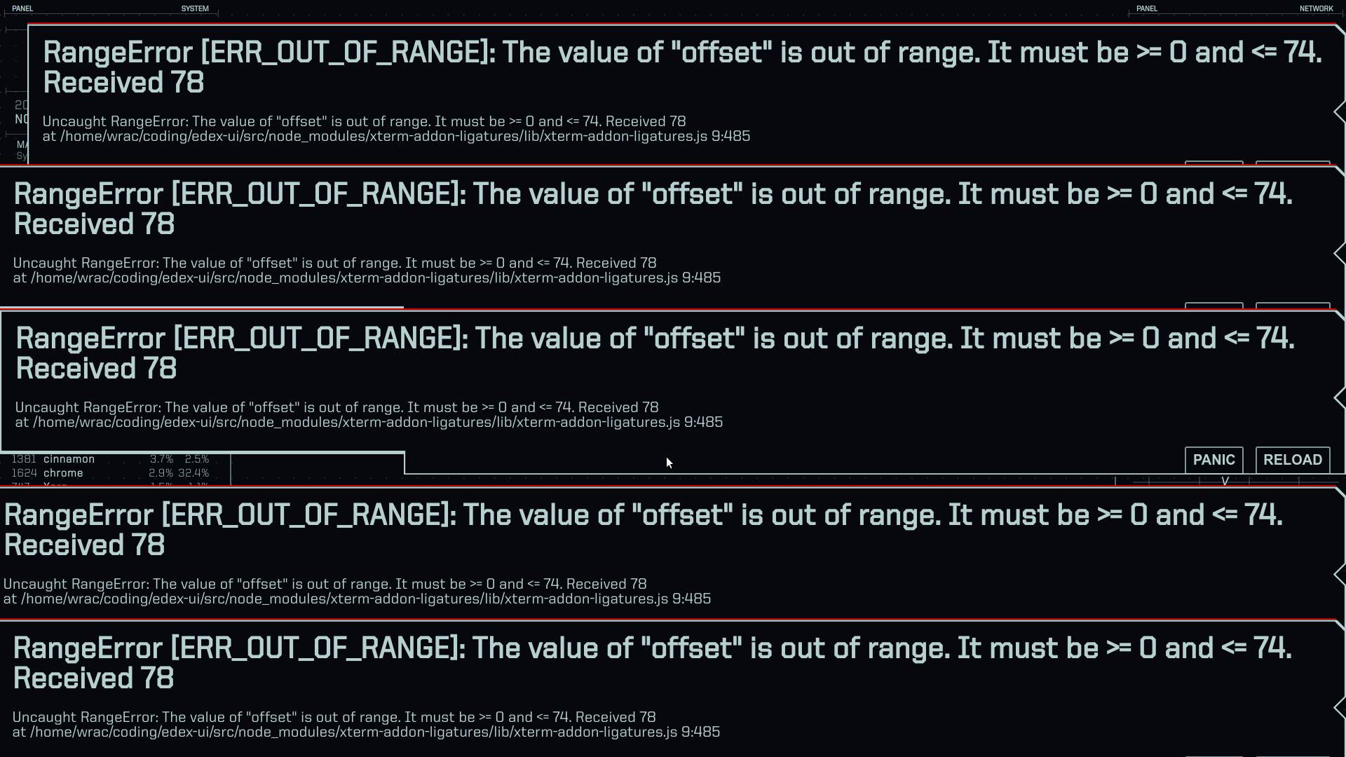 offset range errors · Issue #924 · GitSquared/edex-ui · GitHub