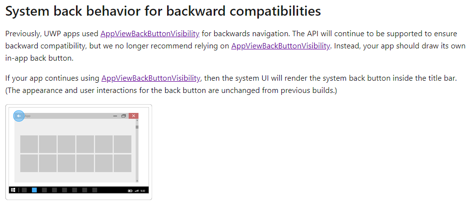 [Enhancement] Support built-in back button on UWP NavigationView · Issue #9685 · xamarin/Xamarin ...