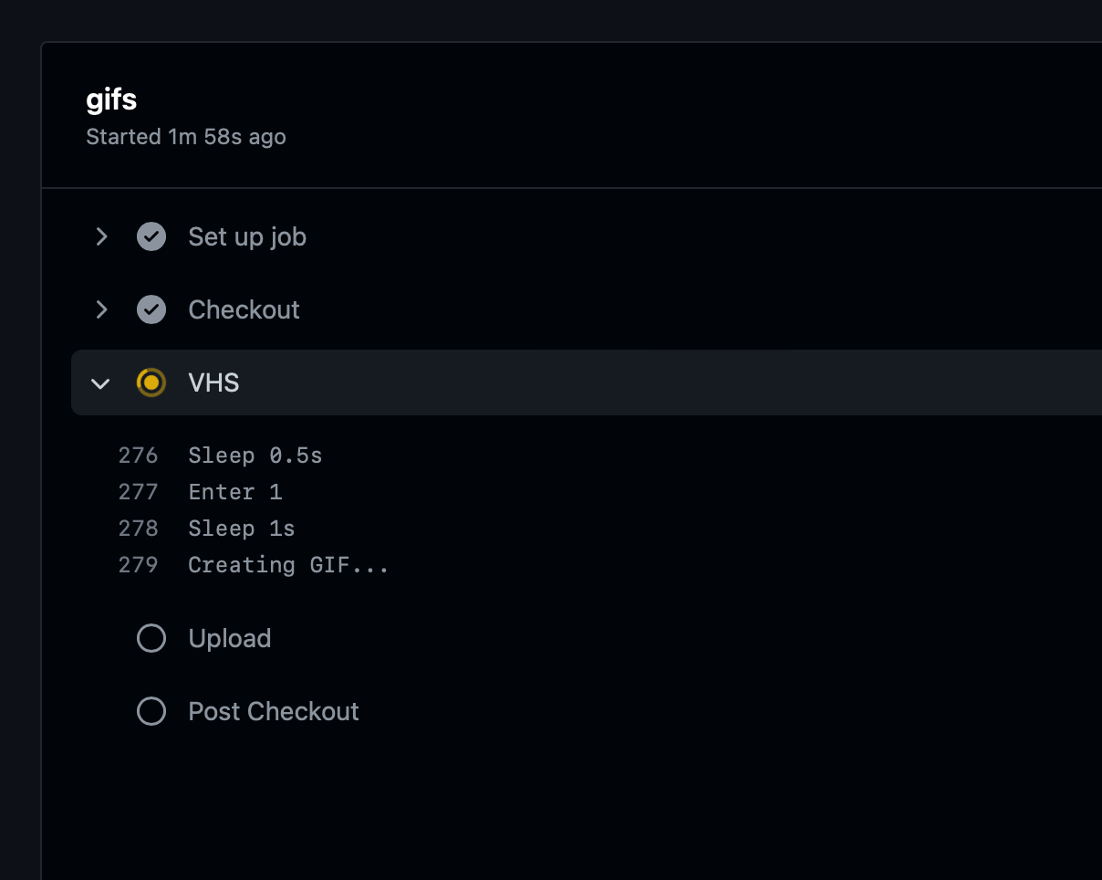 vhs as a GitHub Action · Issue #7 · charmbracelet/vhs · GitHub