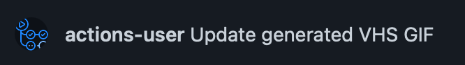 Make VHS GitHub user · Issue #10 · charmbracelet/vhs-action · GitHub
