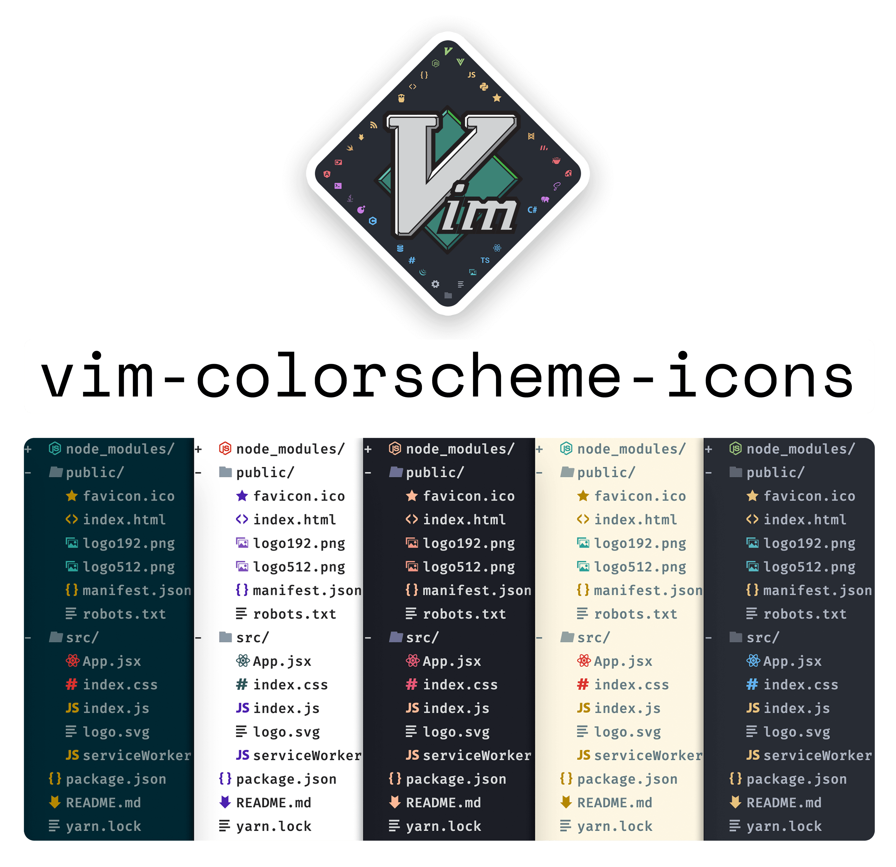 GitHub Bryanmylee vim colorscheme icons Colorize Vim devicons With
