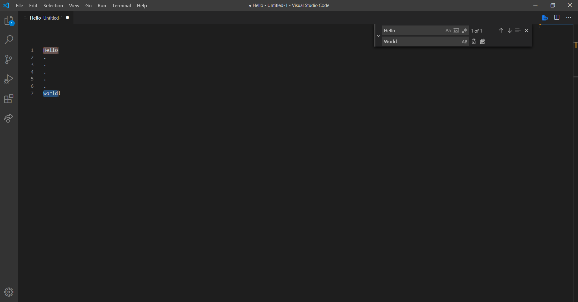 If find and replace is launched with multiple cursors present, automatically send first to find ...