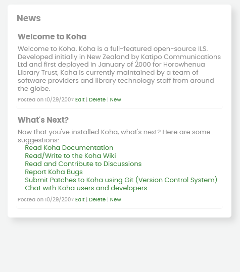 News entries missing bullet point for lists · Issue #29 · jajm/koha-staff-interface-redesign ...