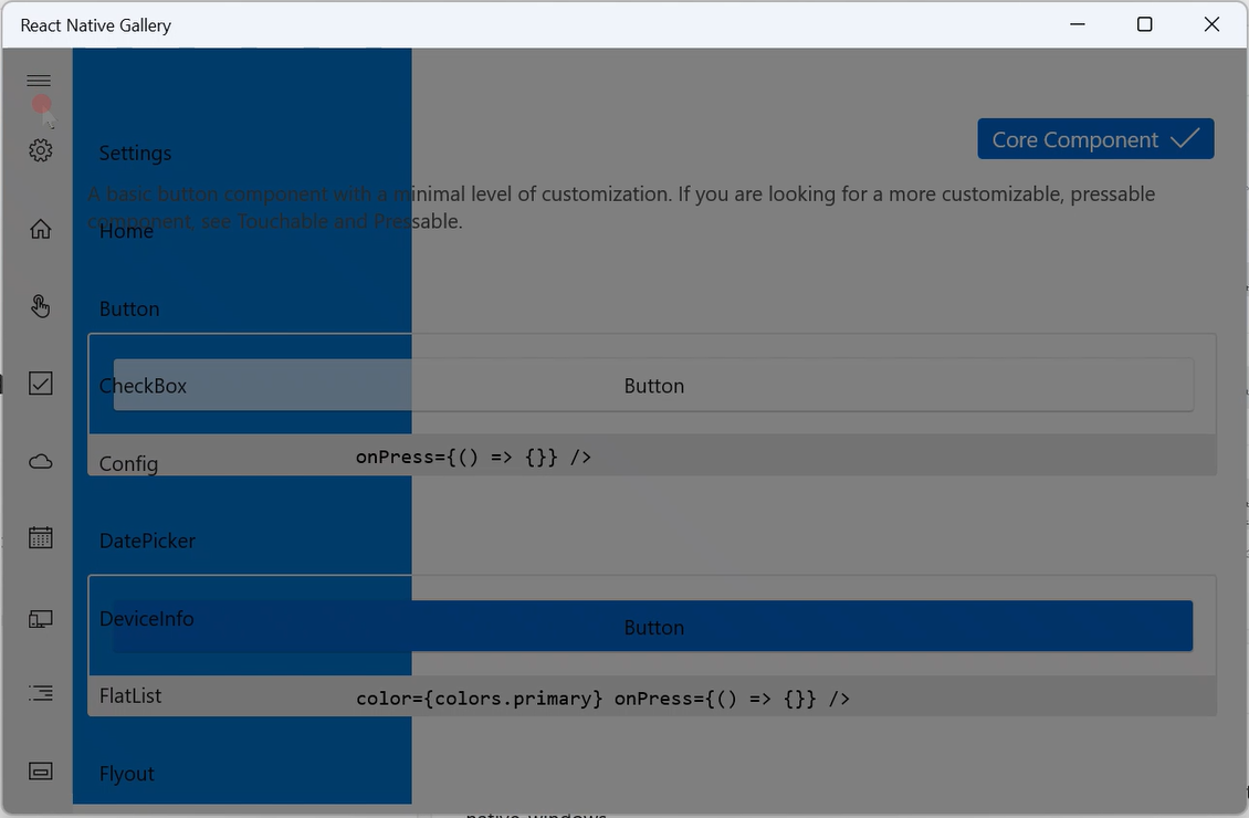 Menu bar has coloring issue on certain machines · Issue #186 · microsoft/react-native-gallery ...