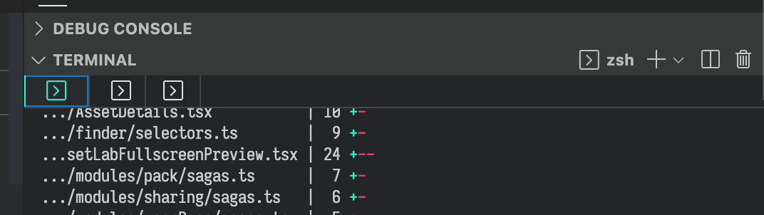 Horizontal tab bar for terminal in right side bar · Issue #164806 · microsoft/vscode · GitHub