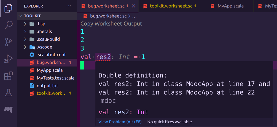 When a name like `res2` is used in a worksheet, it causes a double definition · Issue #5680 ...