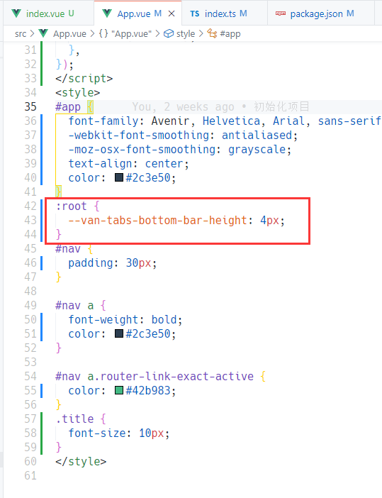 Tabbar 标签栏 样式覆盖没生效 · Issue #9286 · youzan/vant · GitHub