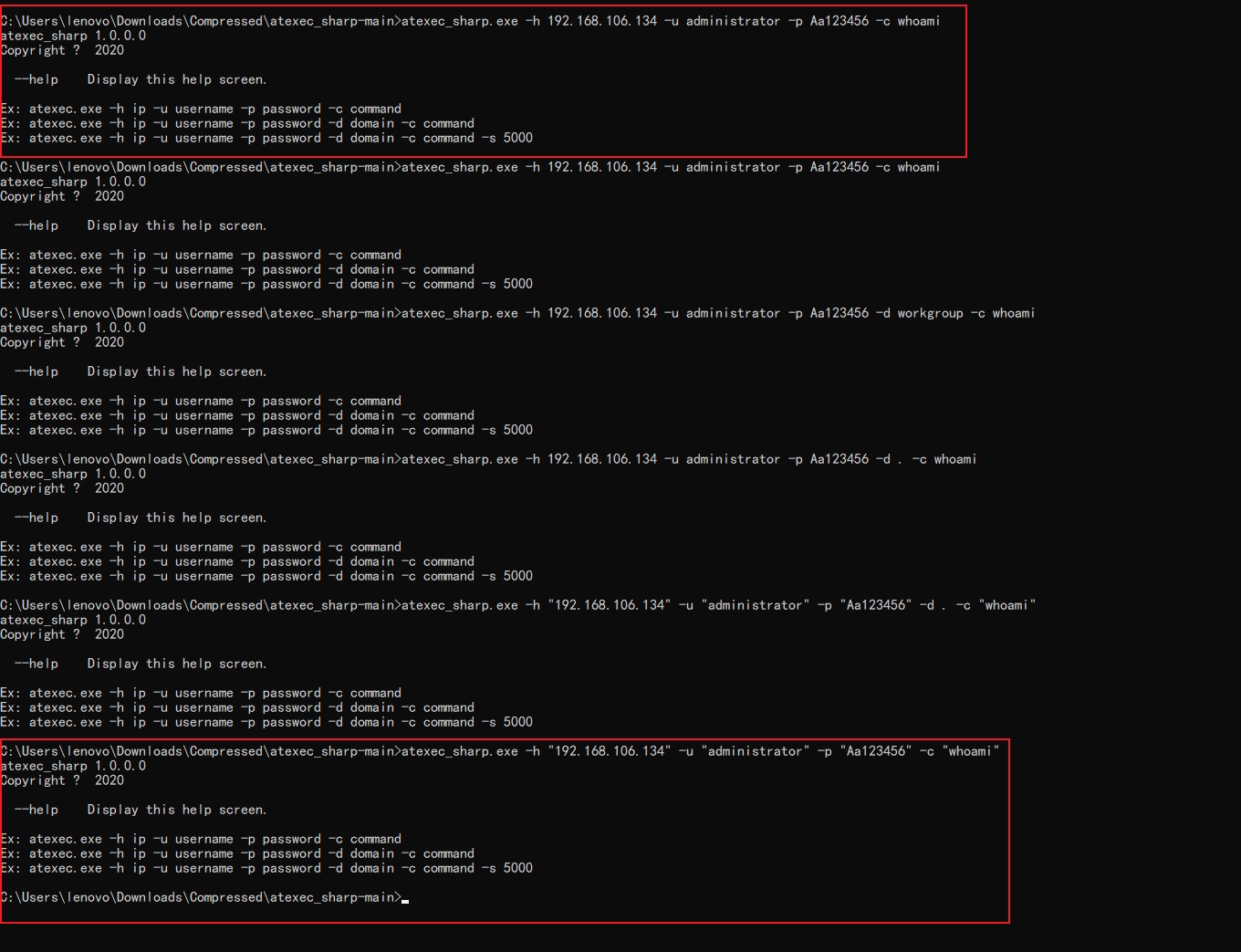 使用问题 · Issue #1 · dds2333/atexec_sharp · GitHub