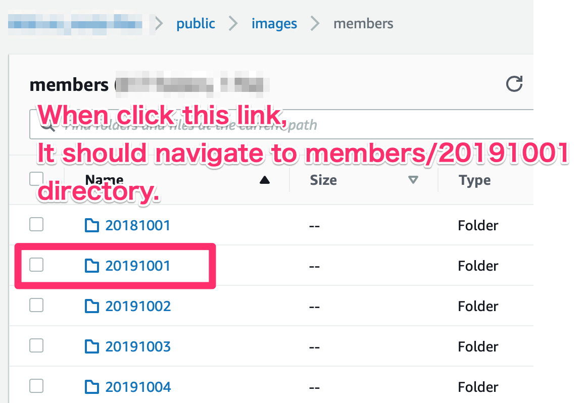 Navigate to wrong directory in Amplify Studio File Browser but correct directory in S3 console ...